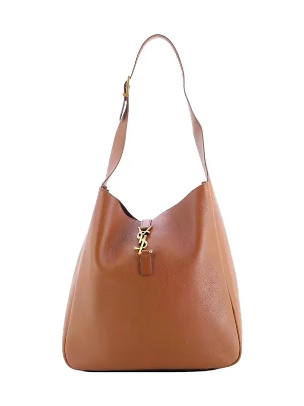 Saint Laurent Le 5 A 7 Supple Leather Large Hobo Bag - Brown