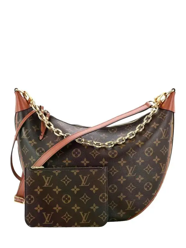 LOUIS VUITTON Loop Reverse Monogram Canvas Hobo Bag - Brown