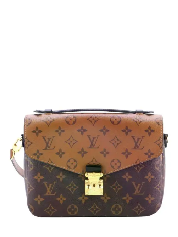 LOUIS VUITTON Pochette Metis Reverse Monogram Canvas Crossbody Bag - Brown
