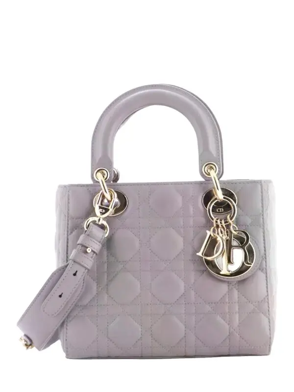 Dior My Abcdior Lady Bag Cannage Quilt Lambskin - Grey