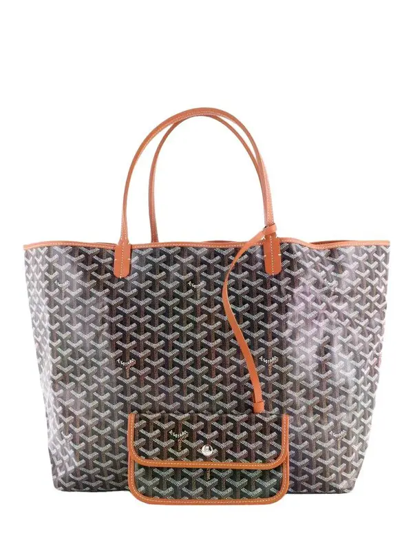 Goyard Saint Louis Coated Canvas Gm Tote Bag - Brown