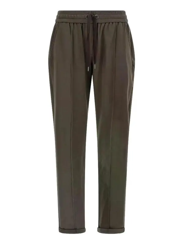 Brunello Cucinelli Pleat-detail Track Pants - Brown