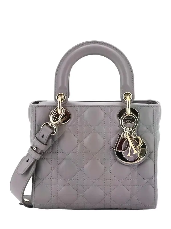 Dior My Abcdior Lady Bag Cannage Quilt Lambskin - Grey
