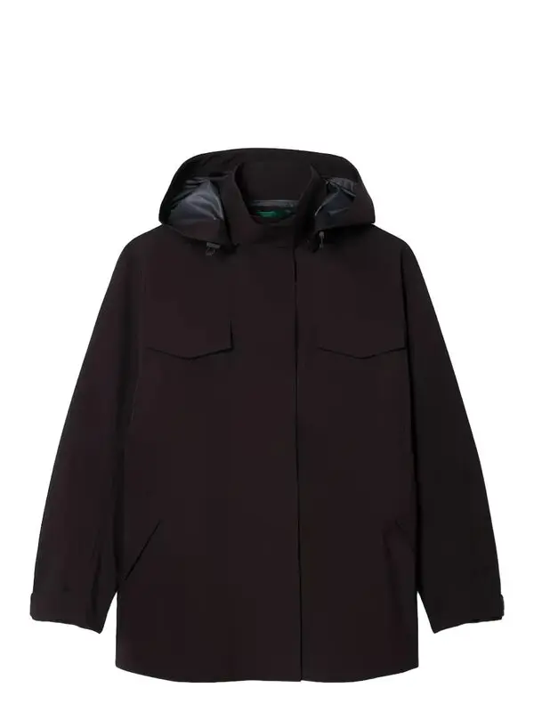 Lacoste Waterproof Parka Jacket - Brown