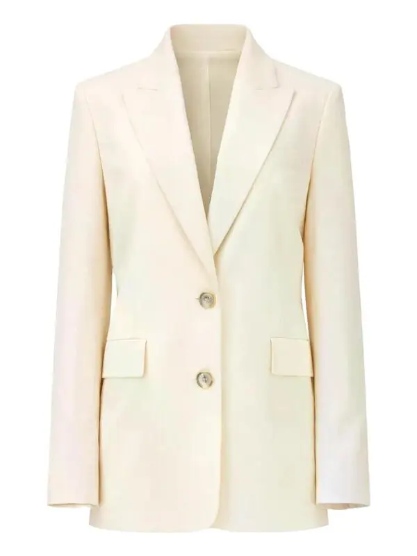 Pinko Single-breasted Blazer - White