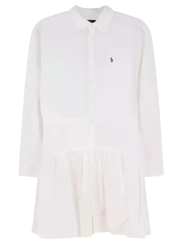 Polo Ralph Lauren Ruffled Mini Dress - White