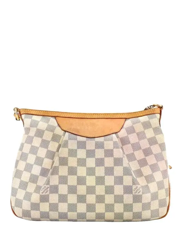 LOUIS VUITTON Siracusa Damier Pm Crossbody Bag - White