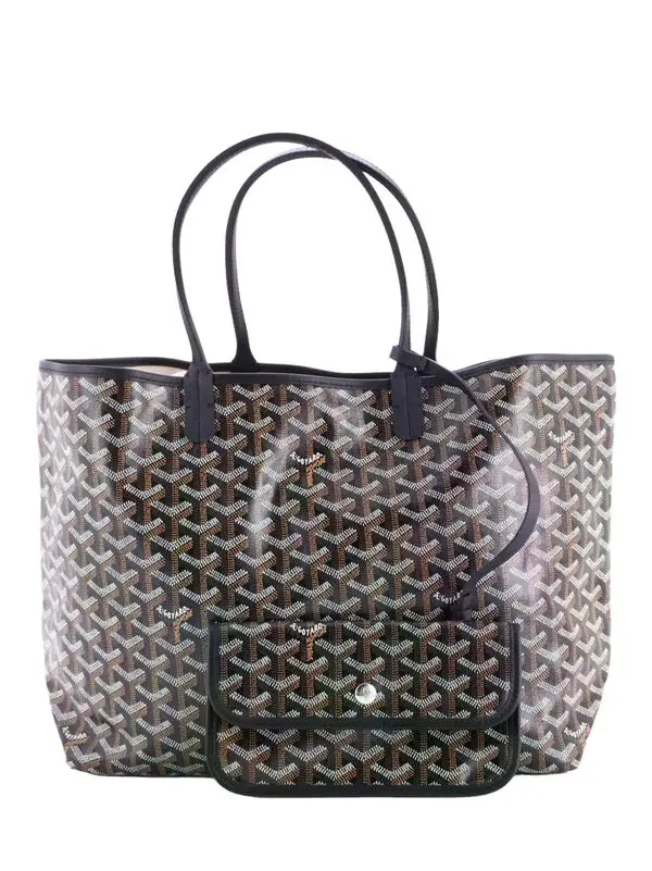 Goyard Saint Louis Coated Canvas Pm Tote Bag - Black