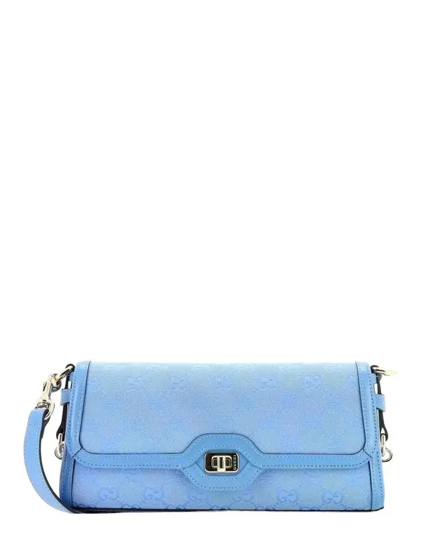 Gucci Luce Canvas Small Shoulder Bag - Blue