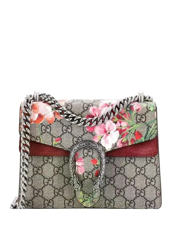 Gucci Dionysus Blooms Print Gg Coated Canvas Mini Shoulder Bag - Brown