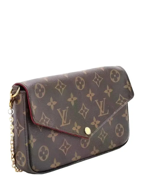 LOUIS VUITTON Felicie Pochette Monogram Canvas - Brown