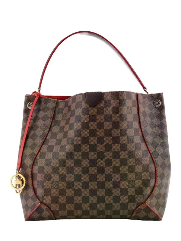 LOUIS VUITTON Caissa Damier Hobo Bag - Brown