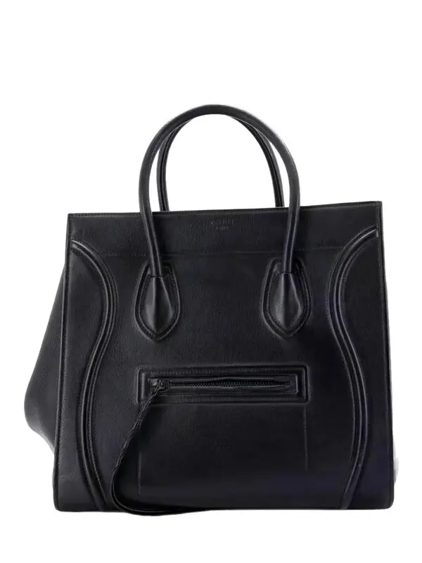 Celine Phantom Medium Tote Bag Smooth Leather - Black