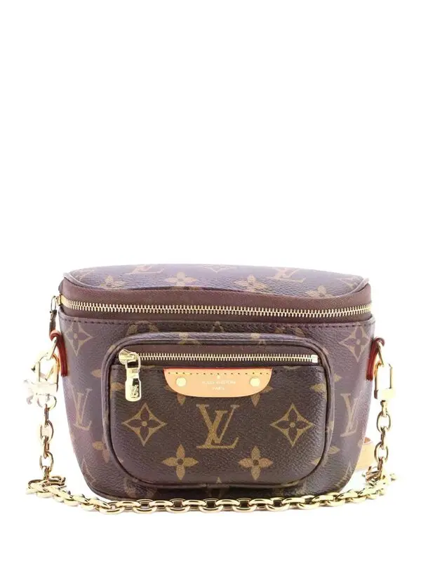 LOUIS VUITTON Monogram Canvas Mini Belt Bag - Brown