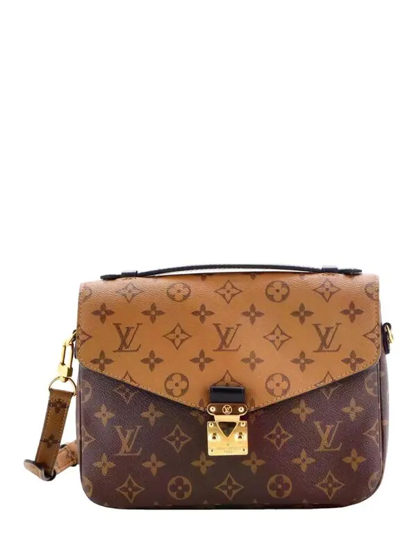 LOUIS VUITTON Pochette Metis Reverse Monogram Canvas Crossbody Bag - Brown