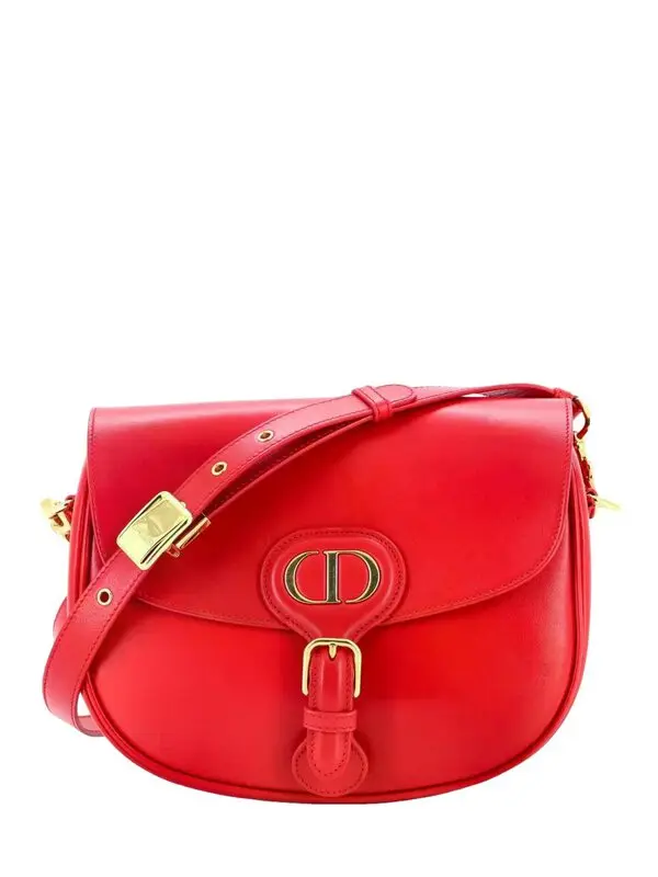 Dior Bobby Flap Bag Leather Medium - Red