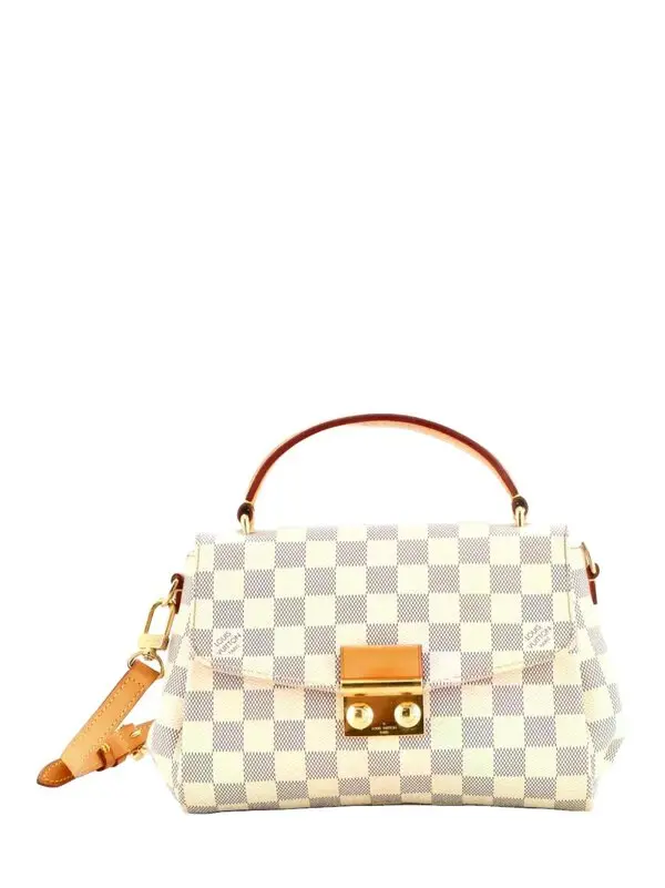 LOUIS VUITTON Croisette Handbag Damier - White