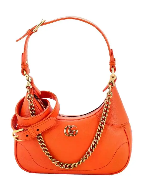 Gucci Aphrodite Zip Small Hobo Bag - Orange