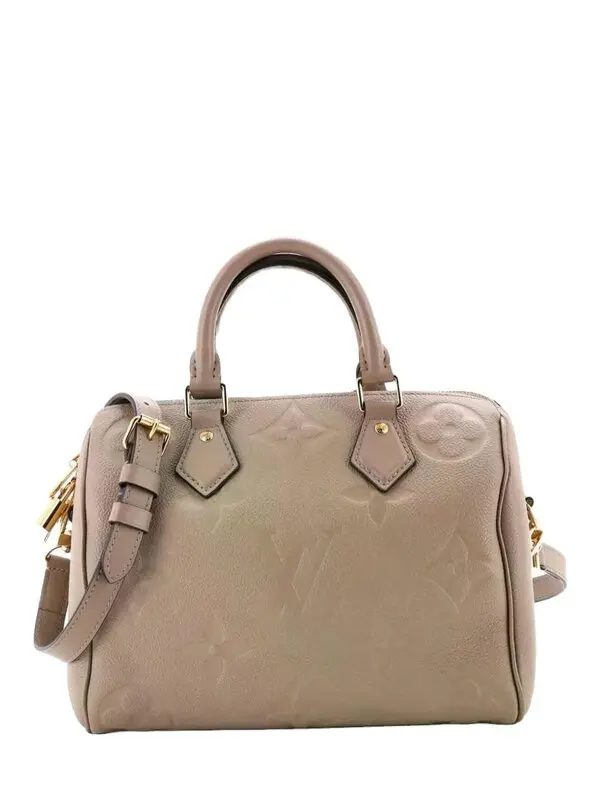 LOUIS VUITTON Speedy Bandouliere Monogram Empreinte Giant 25 - Neutrals