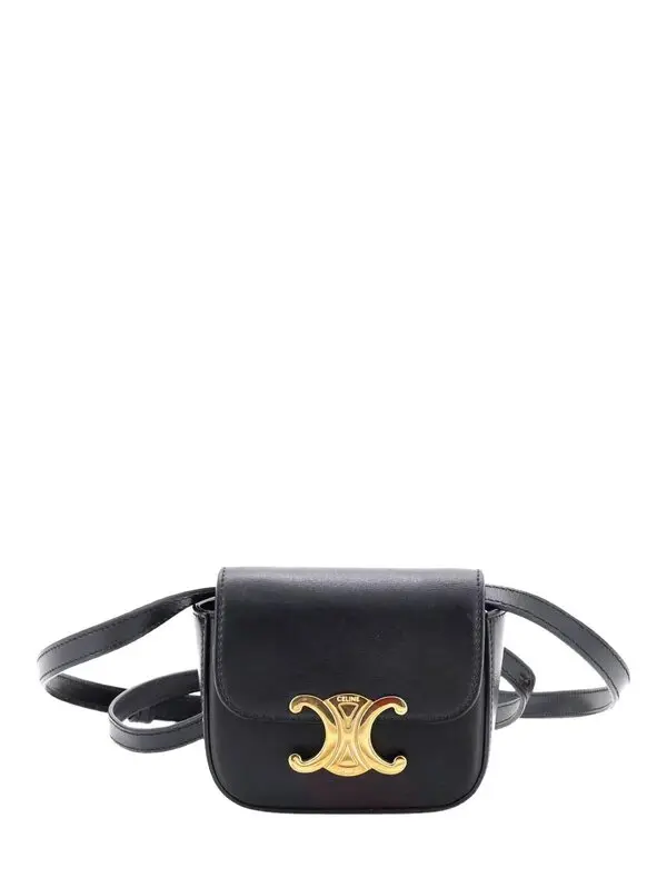 Celine Triomphe Mini Crossbody Bag - Black