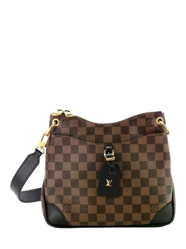 LOUIS VUITTON Damier Odeon Nm Handbag - Black