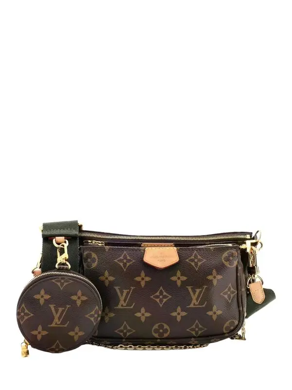 LOUIS VUITTON Multi Pochette Accessoires Monogram Canvas Crossbody Bag - Brown