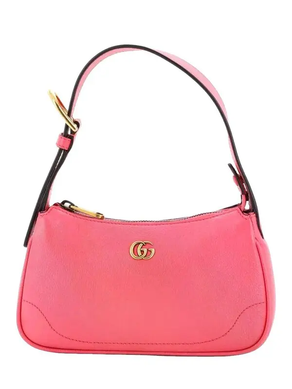 Gucci Aphrodite Leather Mini Shoulder Bag - Pink