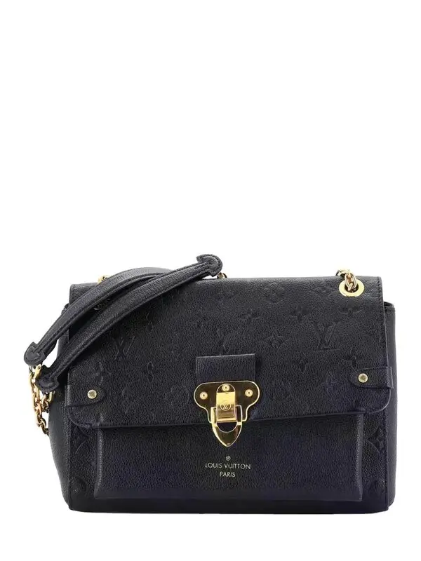 LOUIS VUITTON Vavin Pm Monogram Empreinte Leather Crossbody Bag - Black
