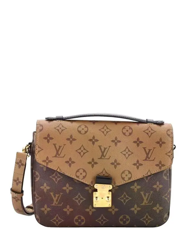 LOUIS VUITTON Pochette Metis Reverse Monogram Canvas - Brown