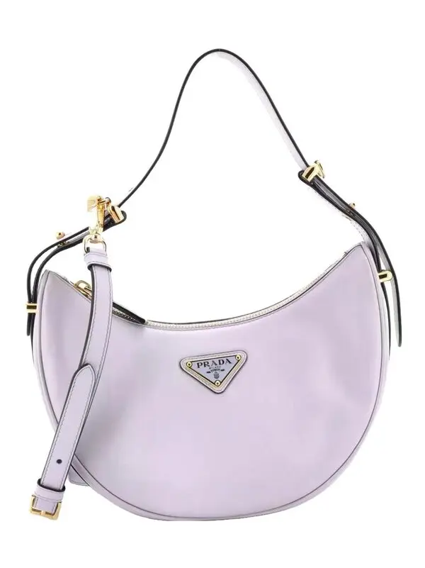 Prada Arque Half Moon Small Hobo Bag - Purple