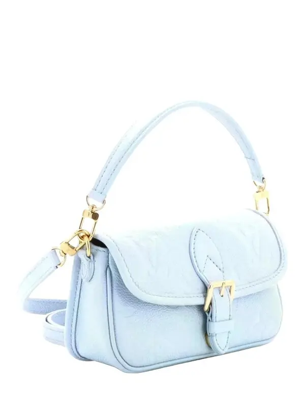 LOUIS VUITTON Diane Nm Monogram Empreinte Giant Shoulder Bag - Blue