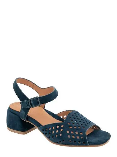 Gentle Souls Oaks Ankle Strap Sandal - Navy Suede