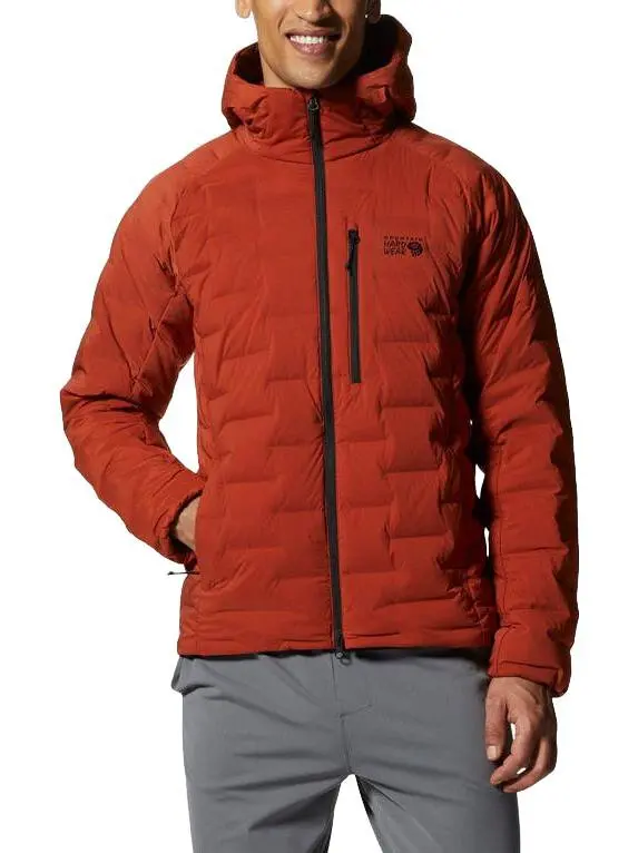Mountain Hardwear Stretchdown™ 700-fill-power Down Hooded Jacket - Dark Copper