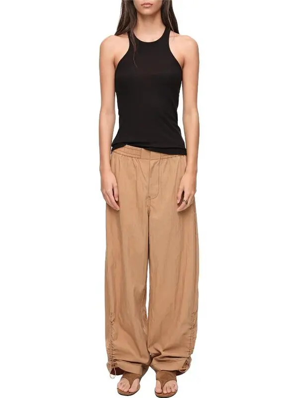 Bimba Y Lola Gathered Jogger Trousers - Toffee