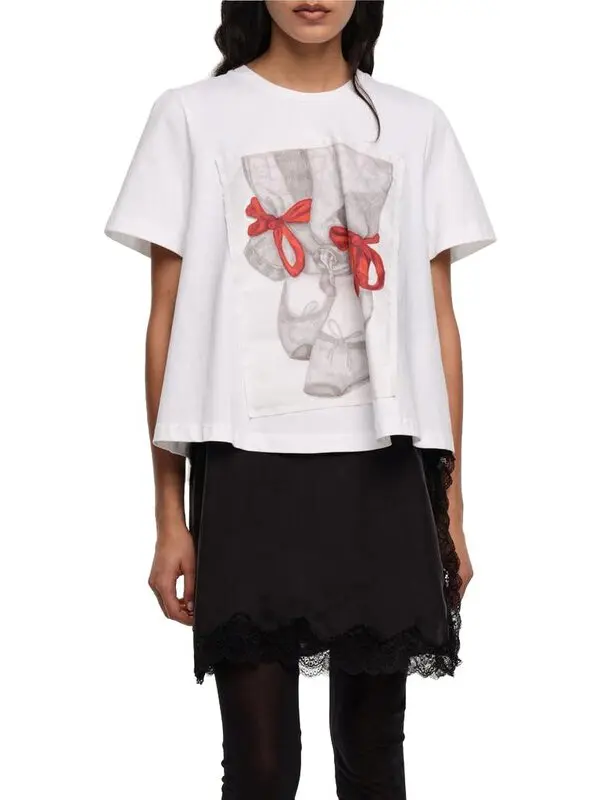 Bimba Y Lola Logo A-line T-shirt - White