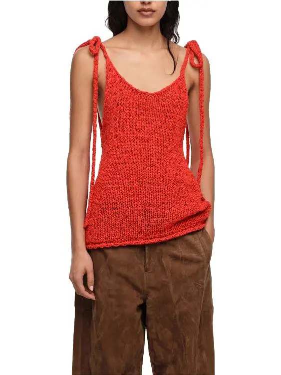 Bimba Y Lola Bow Strap Sweater - Red