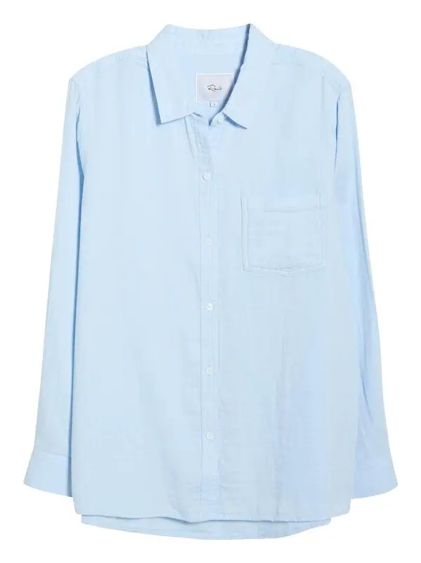 Rails Freeman Cotton Button-up Shirt - Bluebell