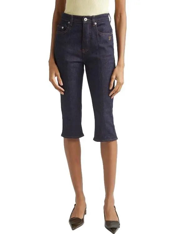 Jacquemus Le Capri De-nîmes Denim Capri Pants - Dark Navy