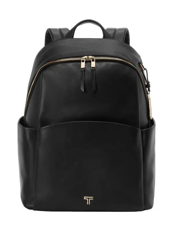 Tumi Large Leather Backpack - Black/light Gold