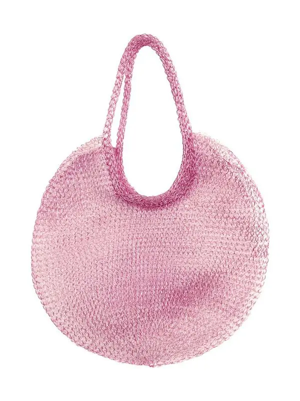 BRUNNA.CO The Sol Mesh Wire Tote Bag - Pink