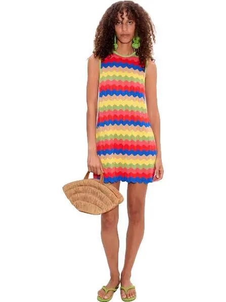 SIMONMILLER Moji Wave Mini Dress - Tropical Wave