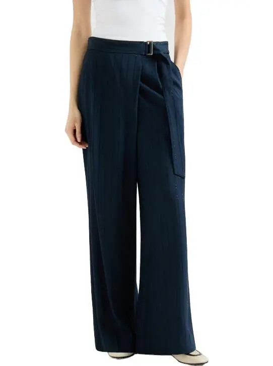 Brunello Cucinelli Striped Trousers - Blue