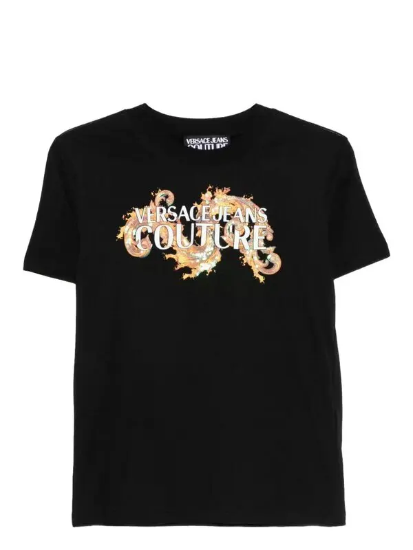 Versace Logo-print T-shirt - Black