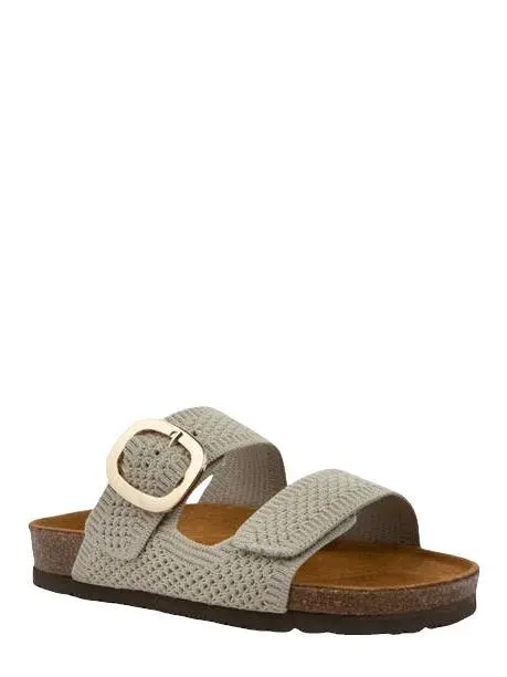 Naot Miami Slide Sandal - Beige Knit