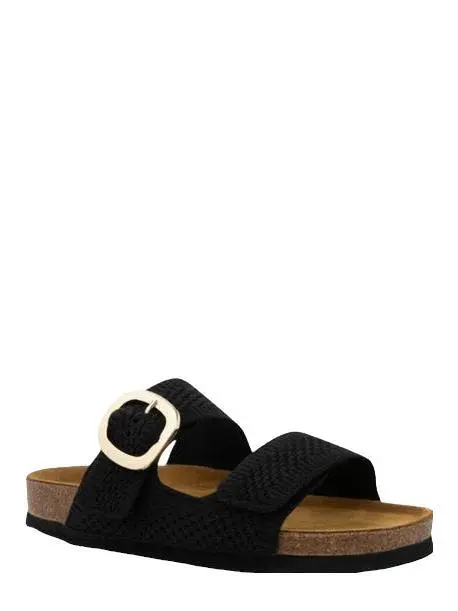 Naot Miami Slide Sandal - Black Knit