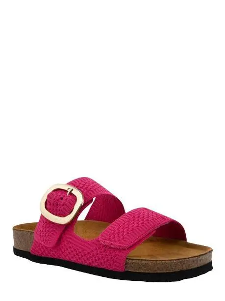 Naot Miami Slide Sandal - Fuschia Knit