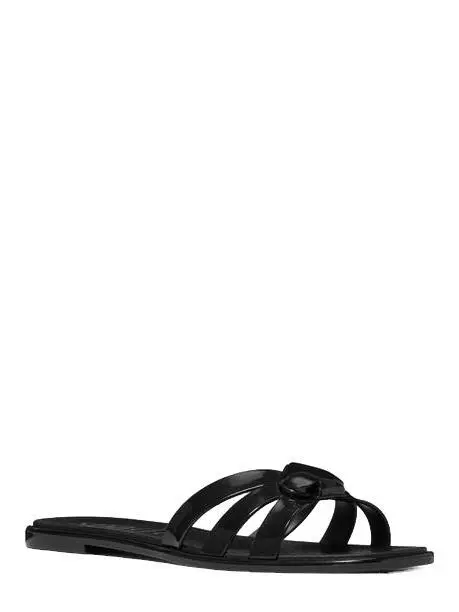Kate Spade New York Sculpted Spade Jelly Slide Sandal - Black