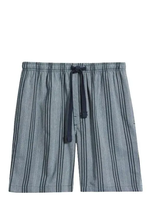 Majestic International Saltwater Woven Lounge Shorts - Denim Stripe