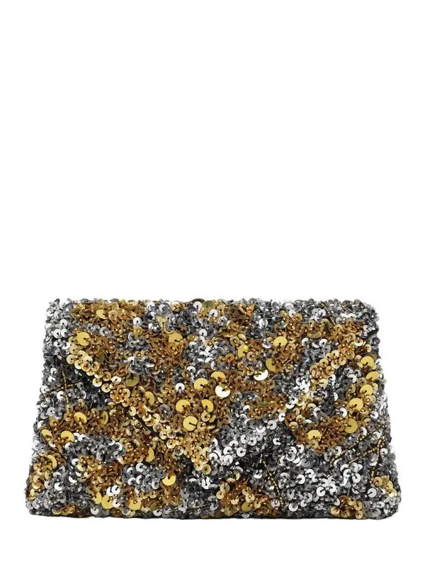 Dries Van Noten Sequin Pouch - Metal