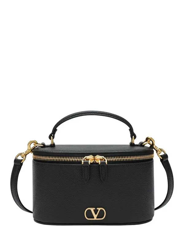 Valentino Garavani Vlogo Signature Mini Vanity Bag - Black